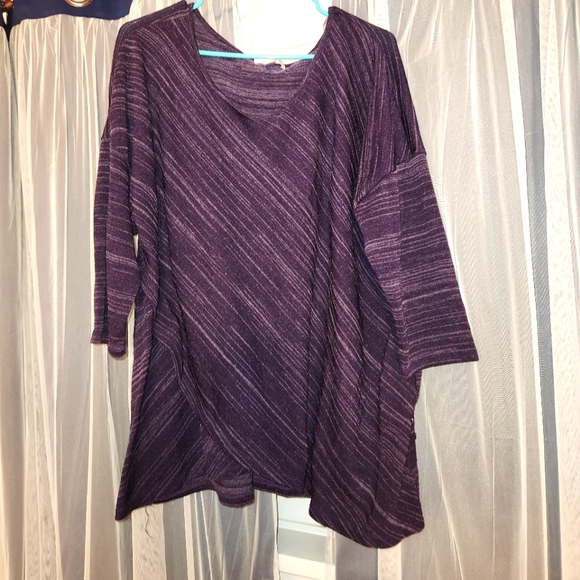 Dress Barn | Sweaters | Plus Size 3x Lightweight Slimming Knit Purple ...
